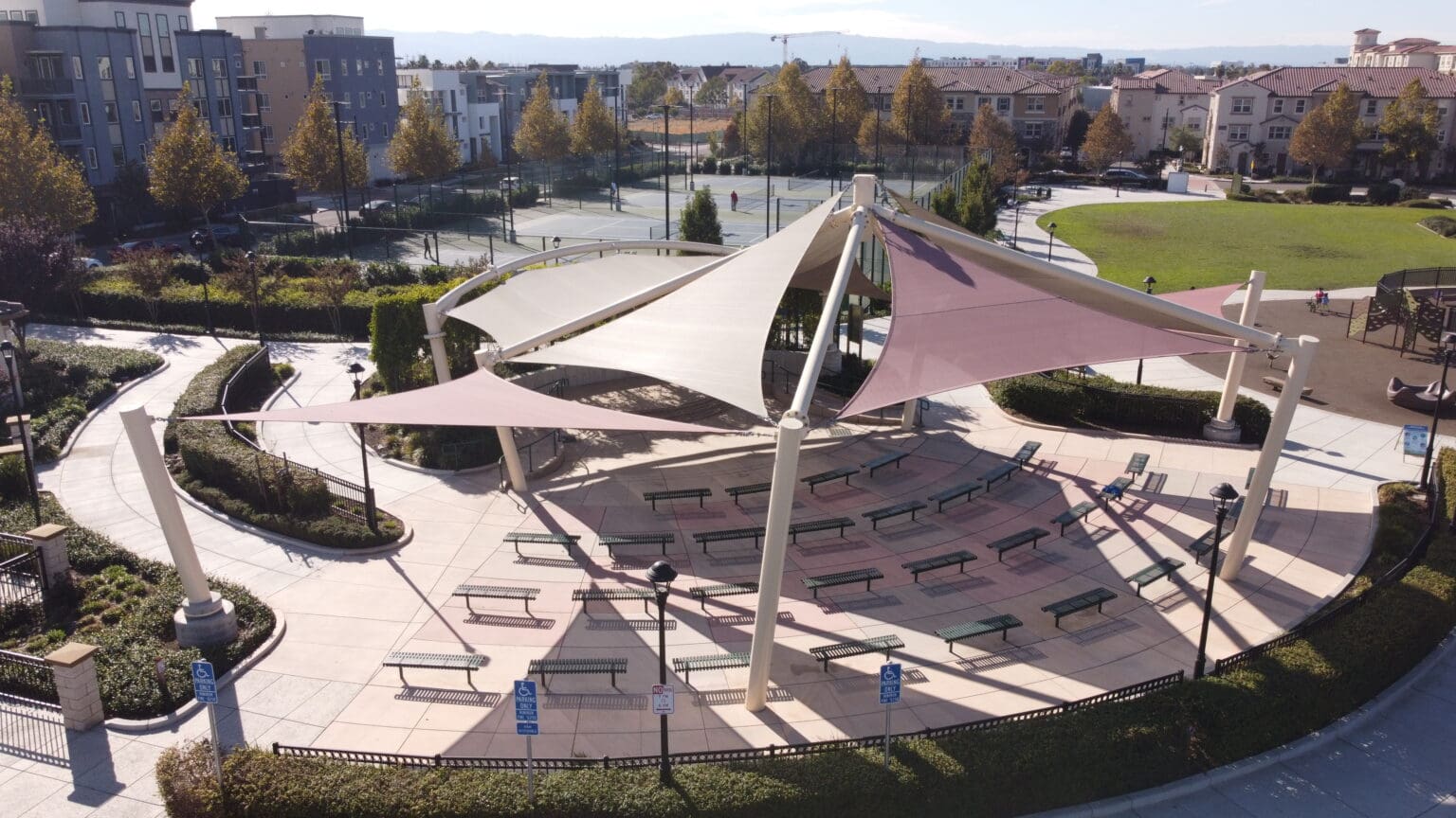 Commercial Shade Structures for Parks | USA Shade