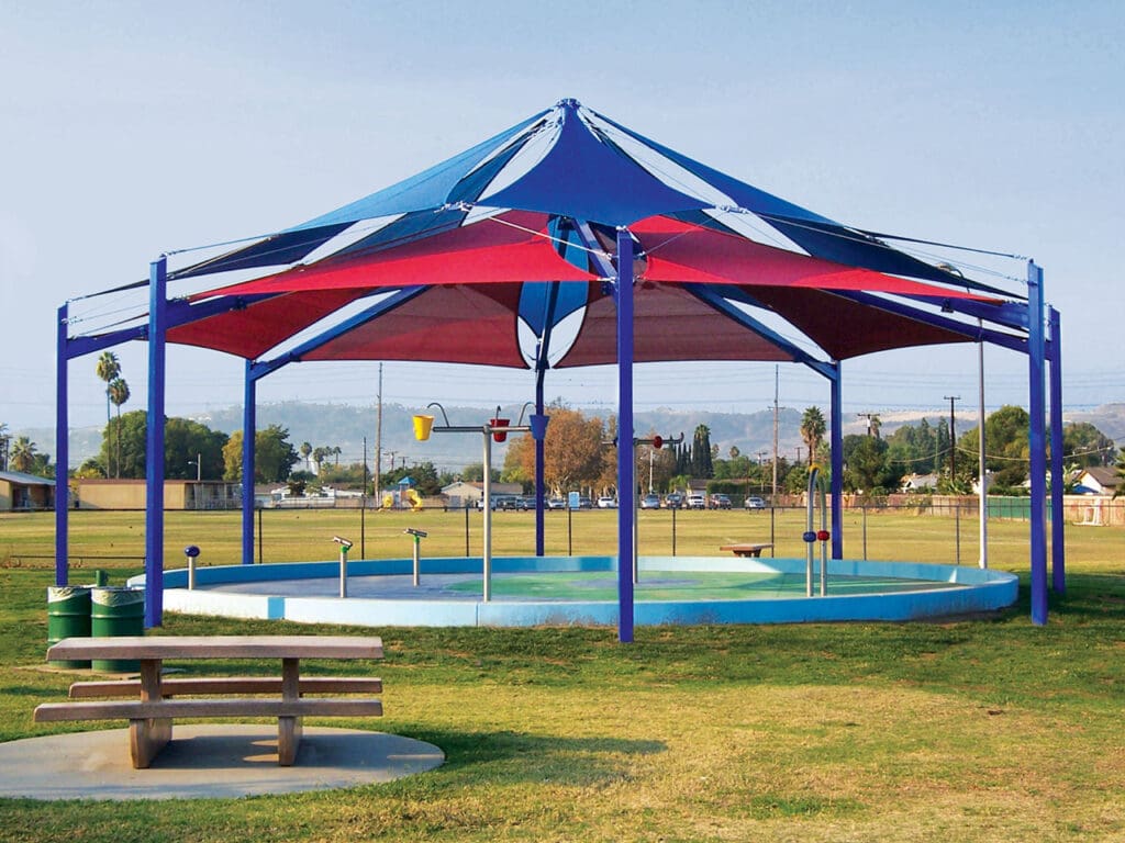 Shade Structures for Splash Pad Areas | Waterpark Shade