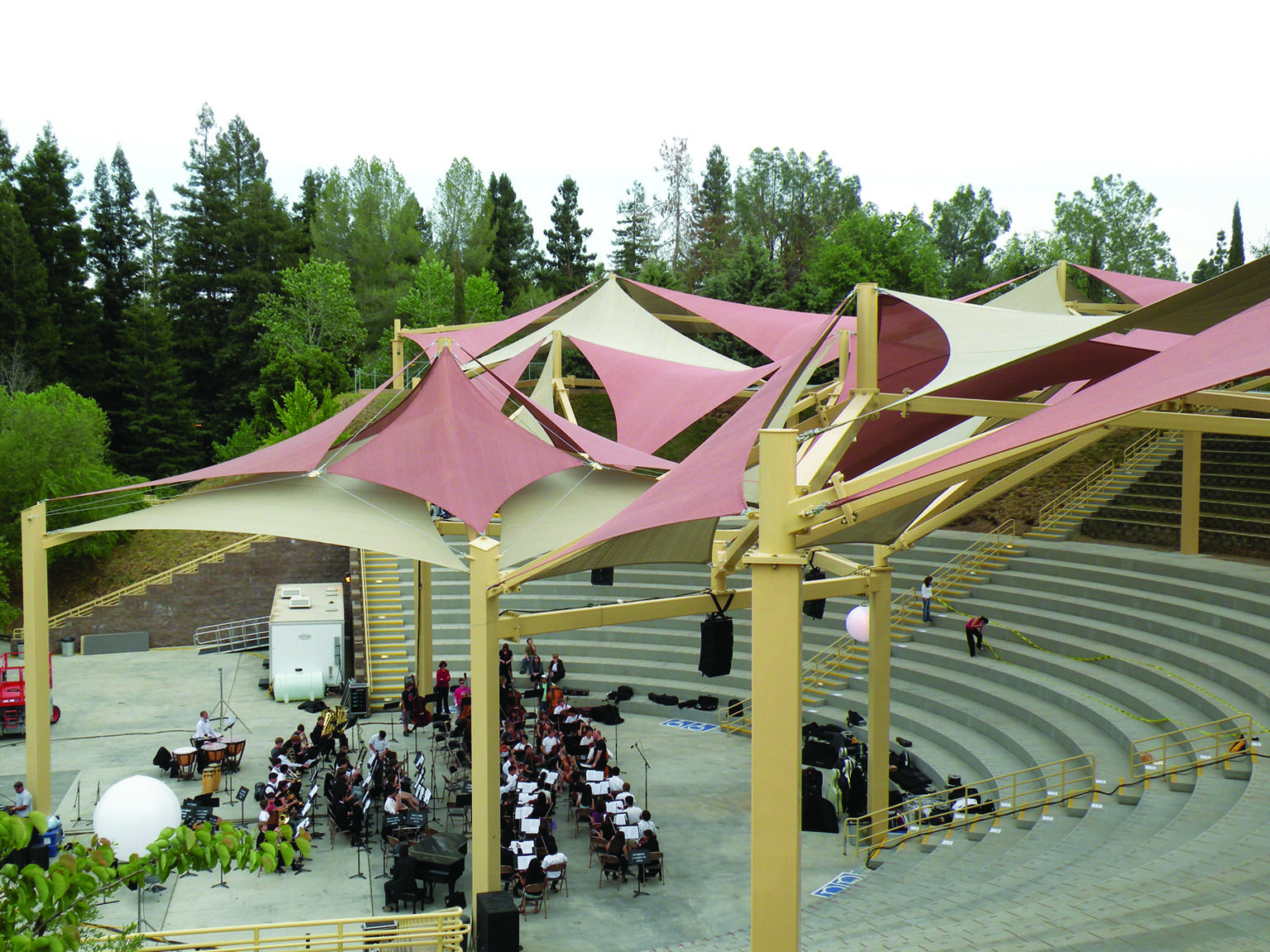 Shade Structures for Amphitheater Stages | USA Shade