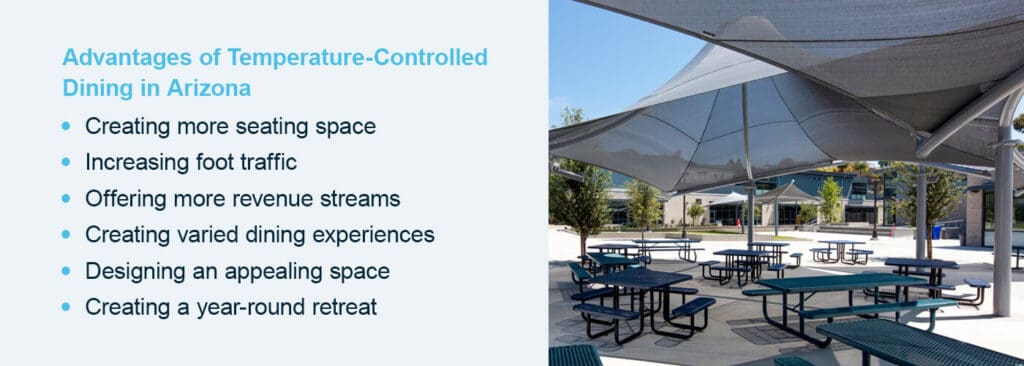 Designing Temperature-Controlled Outdoor Dining | USA Shade