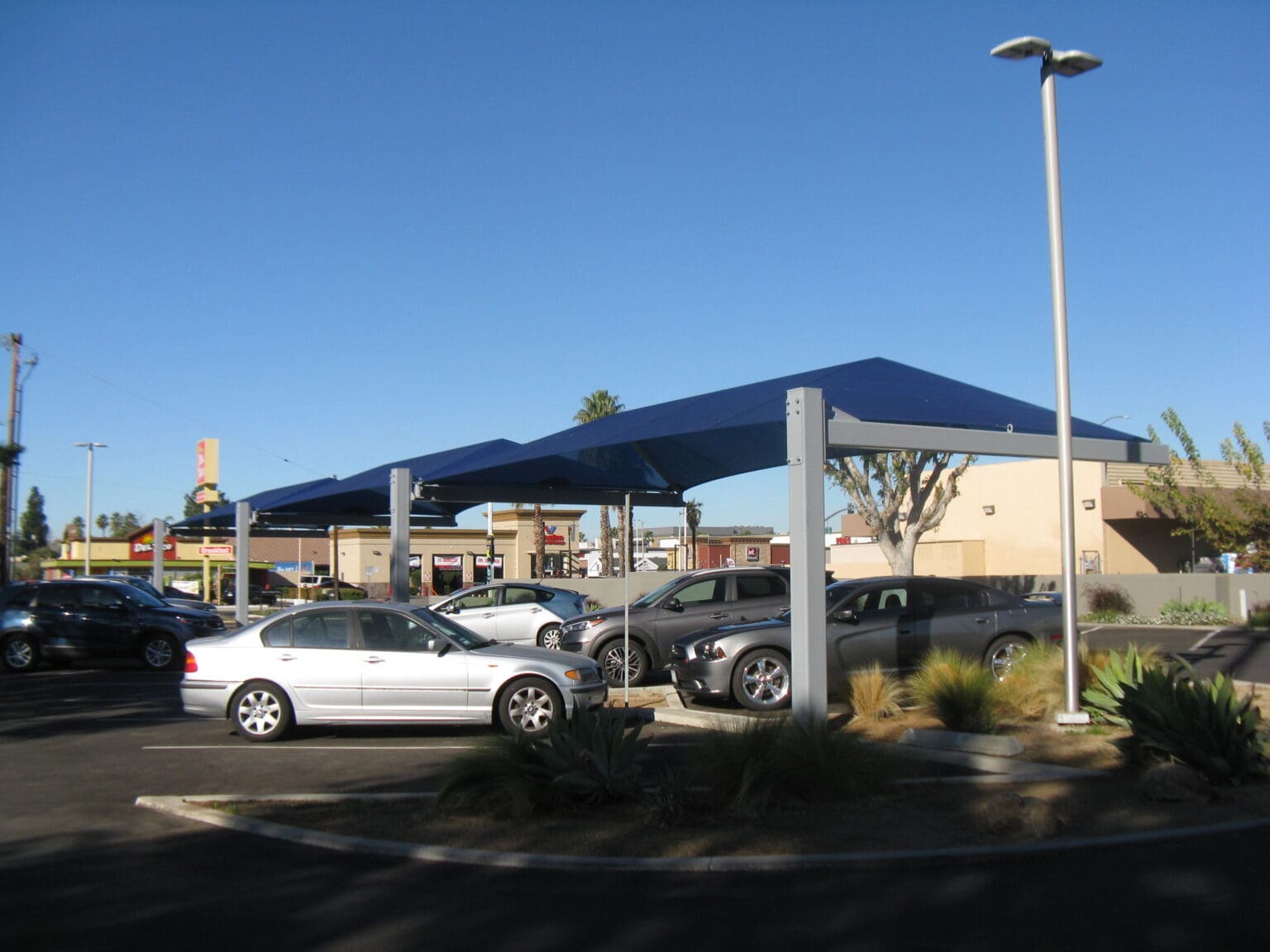 Shade Structures for Commercial Parking Lots