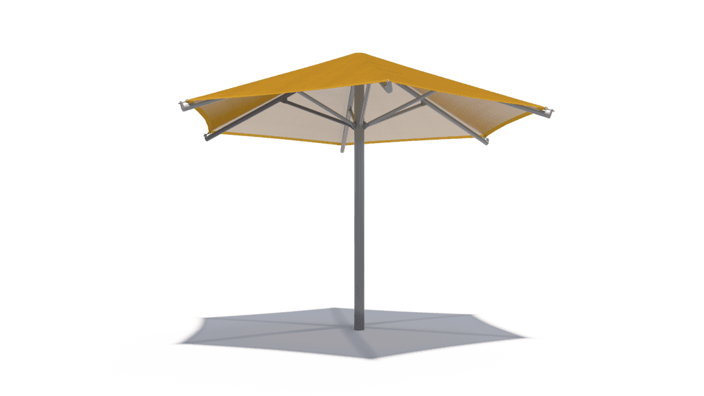 Single Post Hexagon – USA Shade