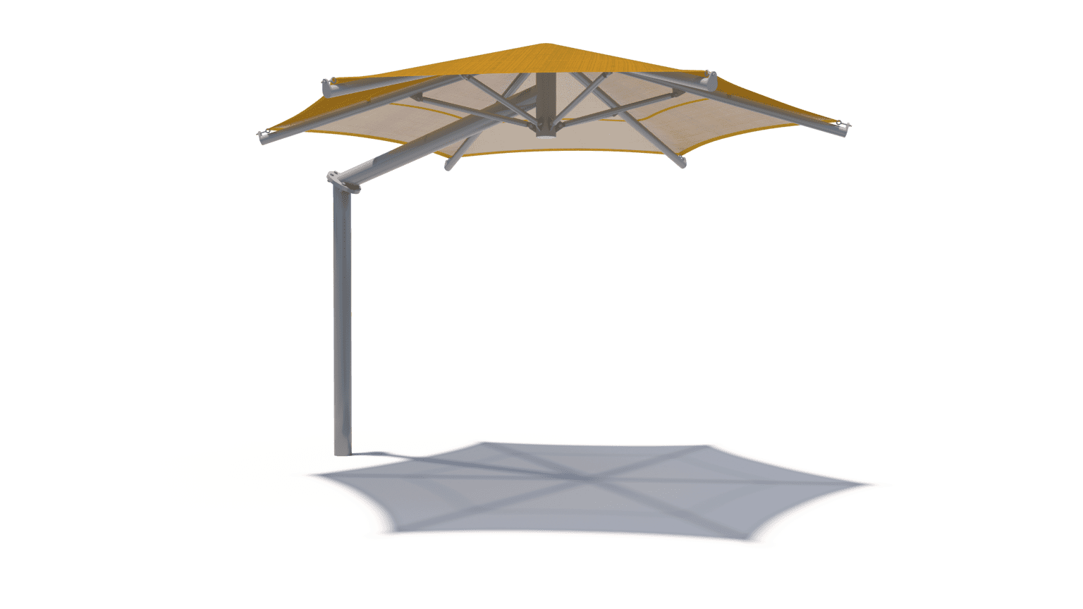 Single Post Hexagon – USA Shade