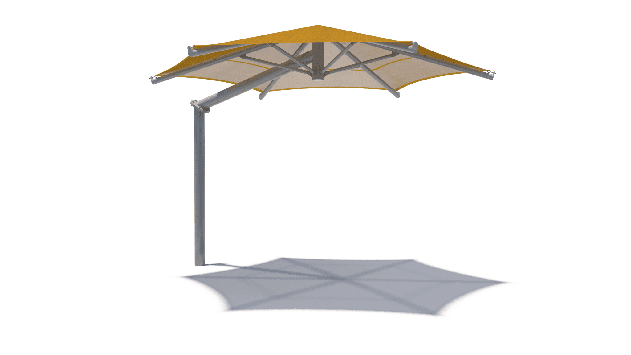 Single Post Hexagon – USA Shade