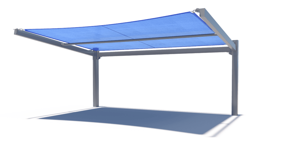 Slanted Cantilever Wing Cabled – USA Shade