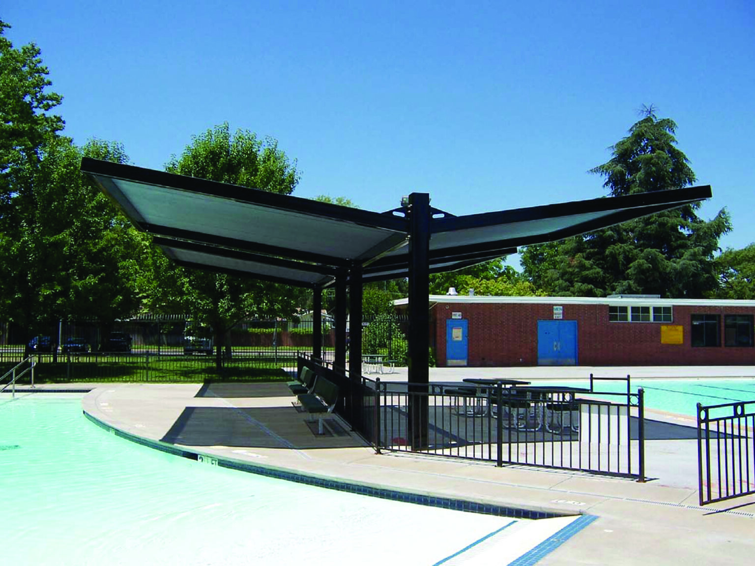 Commercial Shade Structures for Pools | USA Shade