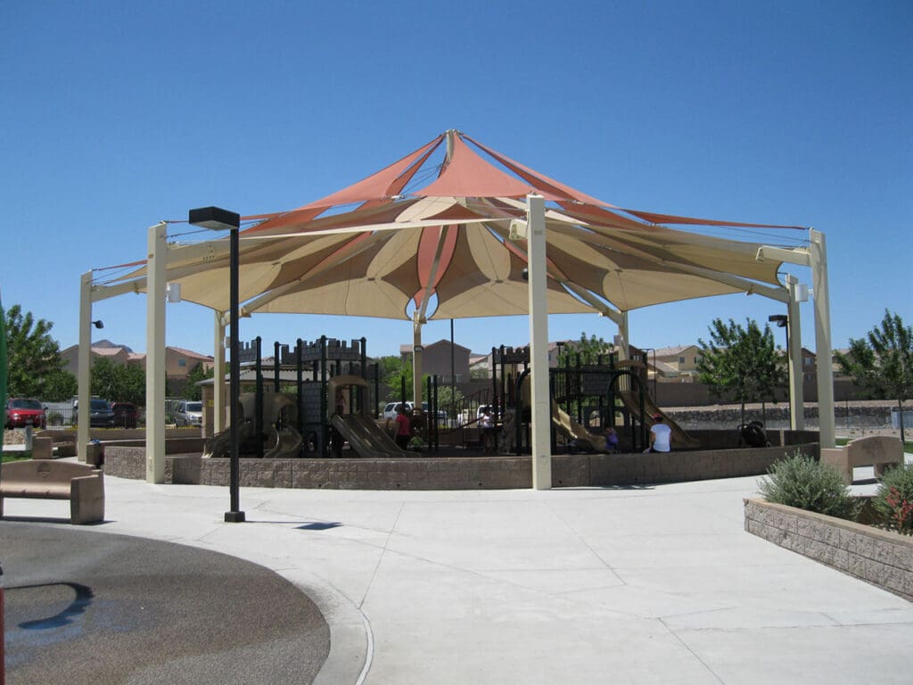 Super Span Octagon Multi-Level Multi-Panel – USA Shade