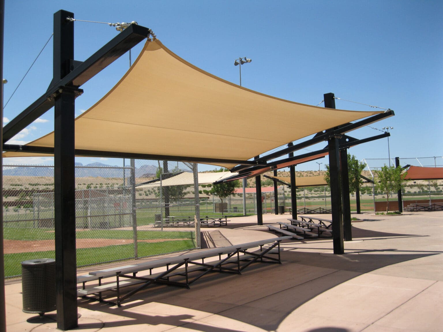 Shade Structures for Baseball Complexes | USA Shade