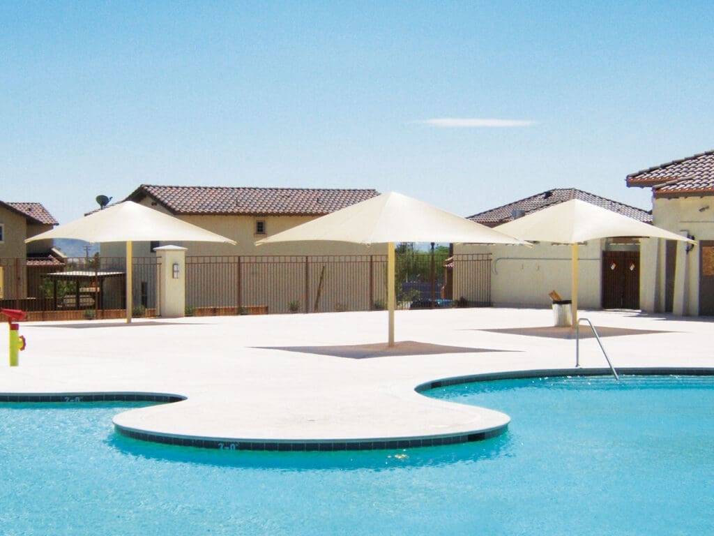 Single Post Pyramid – USA Shade