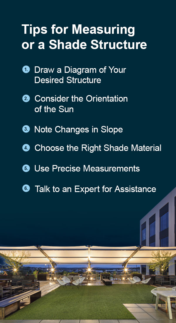 How to Measure for a Shade Structure – USA Shade