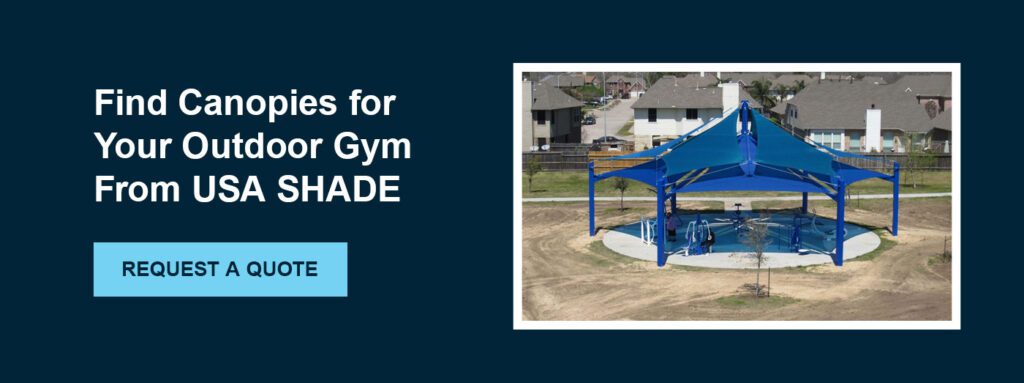 Enhancing Fitness Areas With an Outdoor Gym Canopy – USA Shade