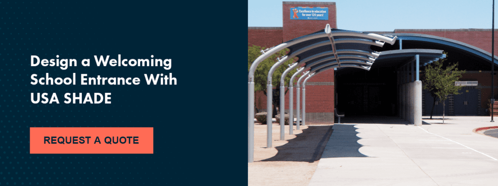 Guide to Designing a Welcoming School Entrance – USA Shade