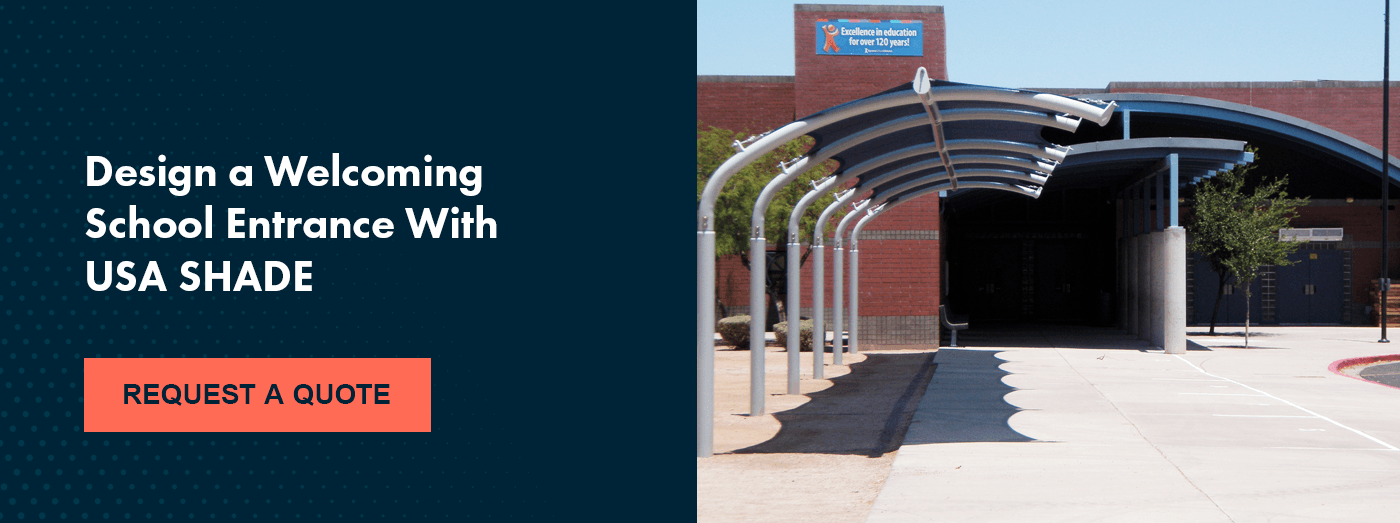 Guide to Designing a Welcoming School Entrance – USA Shade
