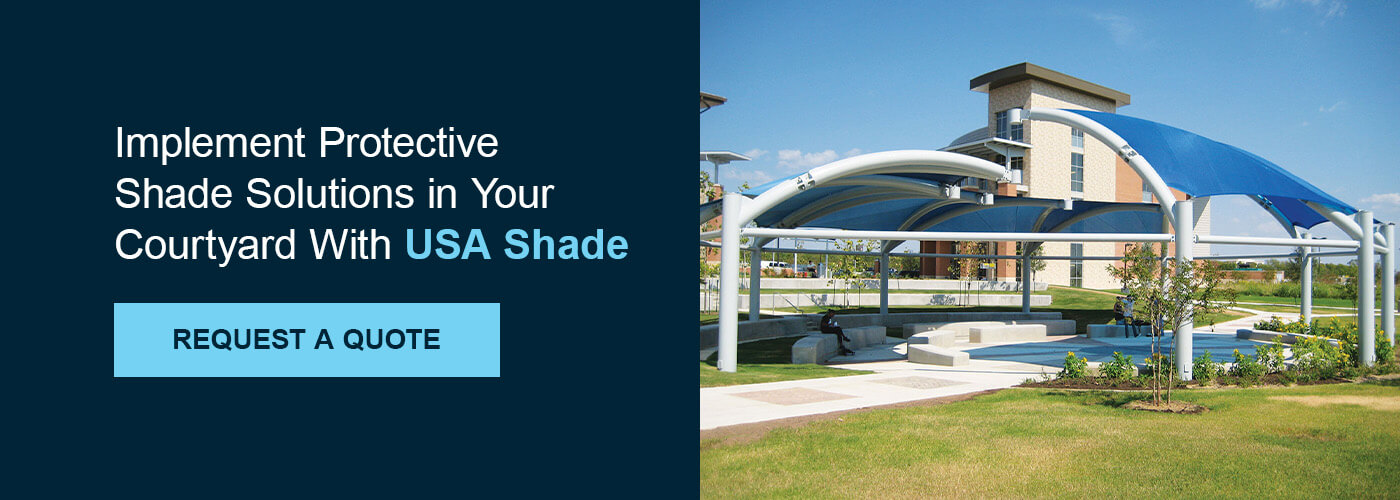 Guide to Designing Outdoor Courtyards for Colleges – USA Shade