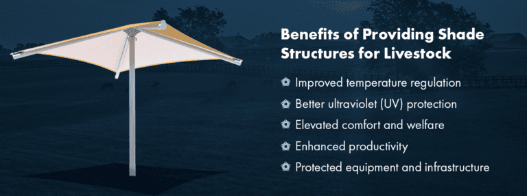 Permanent Shade Structures for Livestock | USA Shade